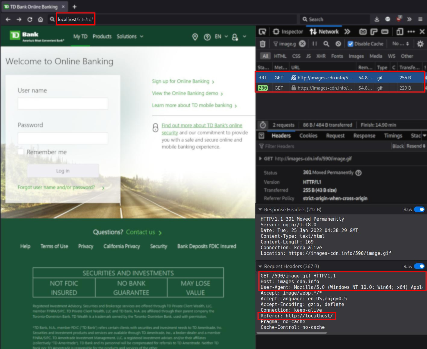 Hidden Tracking Pixel Used To Detect Track Phishing Pages